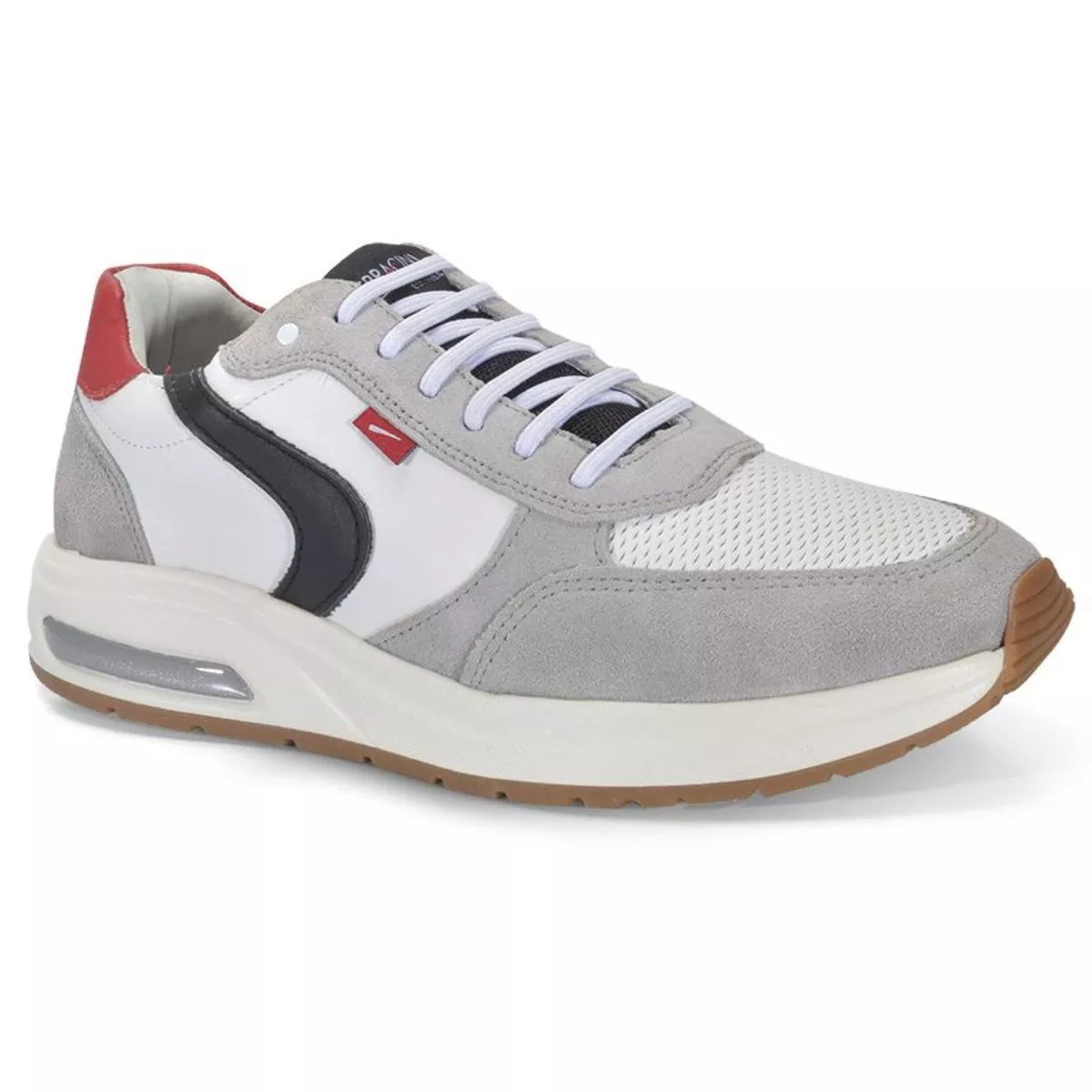 Sapatenis Masc Ferracini 9581-572c Branco/cinza Claro