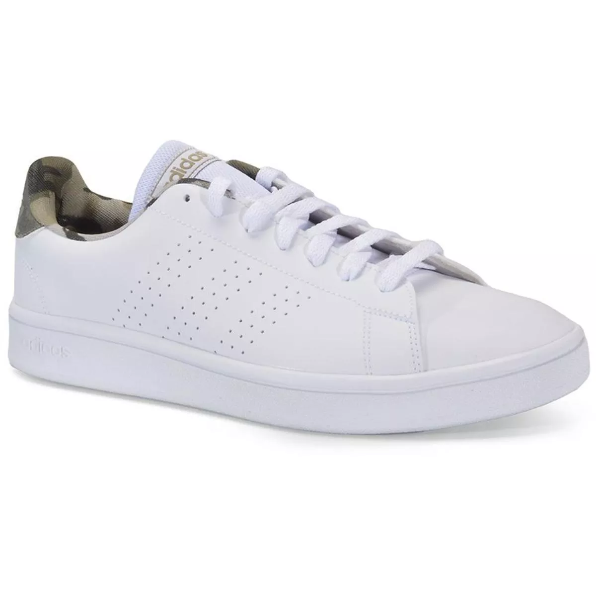 Tenis Masc Adidas If8558 Advantage Base Branco/camuflad