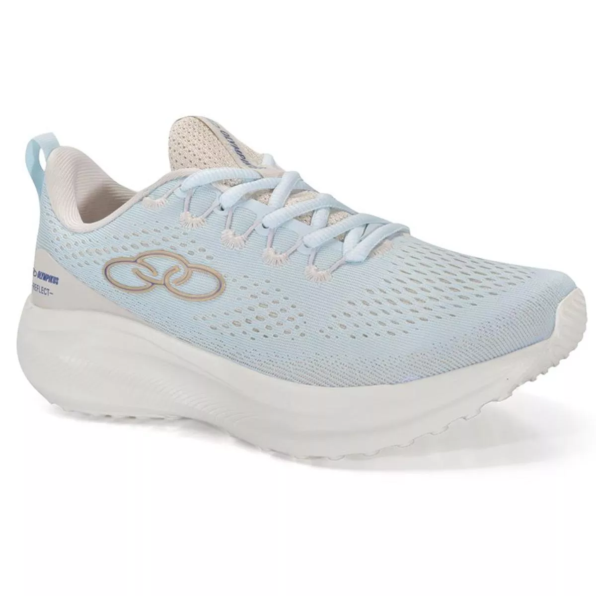 Tenis Fem Olympikus Reflect Azul Claro/arenito